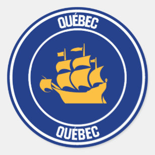Autocollants & Stickers Drapeau Du Québec | Zazzle.fr