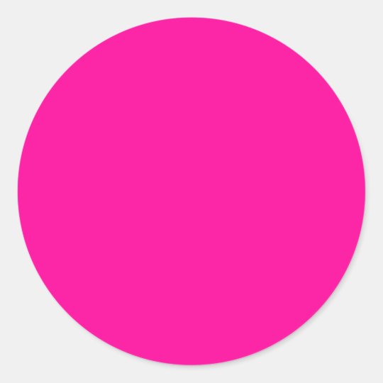 Sticker Rond Point rose lumineux ou Cirlce | Zazzle.fr