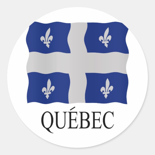 Autocollants & Stickers Drapeau Du Québec | Zazzle.fr