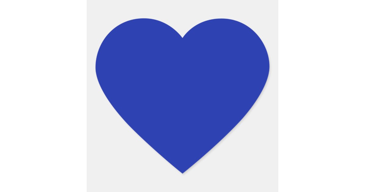 Sticker Royal Blue Heart | Zazzle.fr
