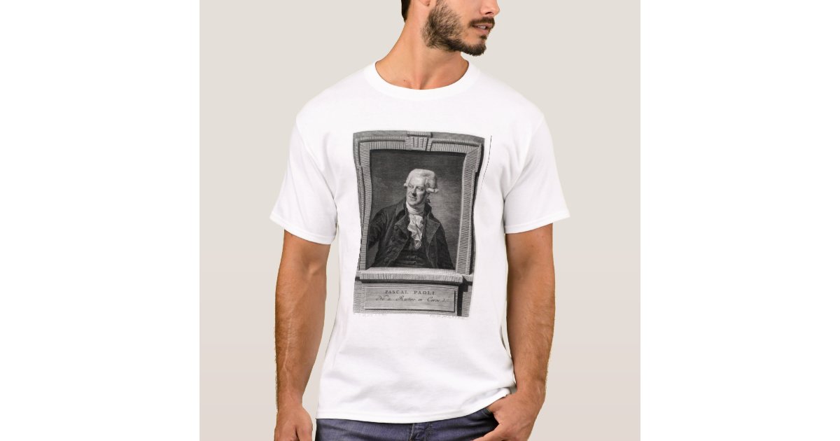 T-shirt Portrait de Pascal Paoli | Zazzle.fr