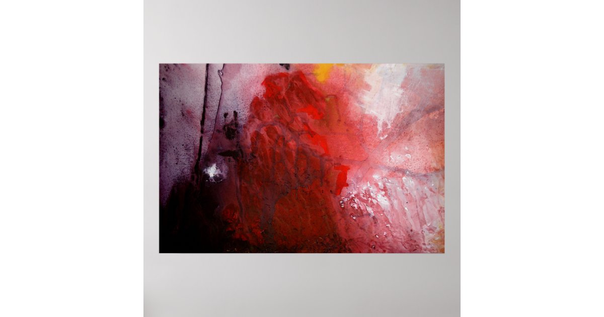 Tableau Expressionniste Abstrait Imprimer Poster | Zazzle.fr