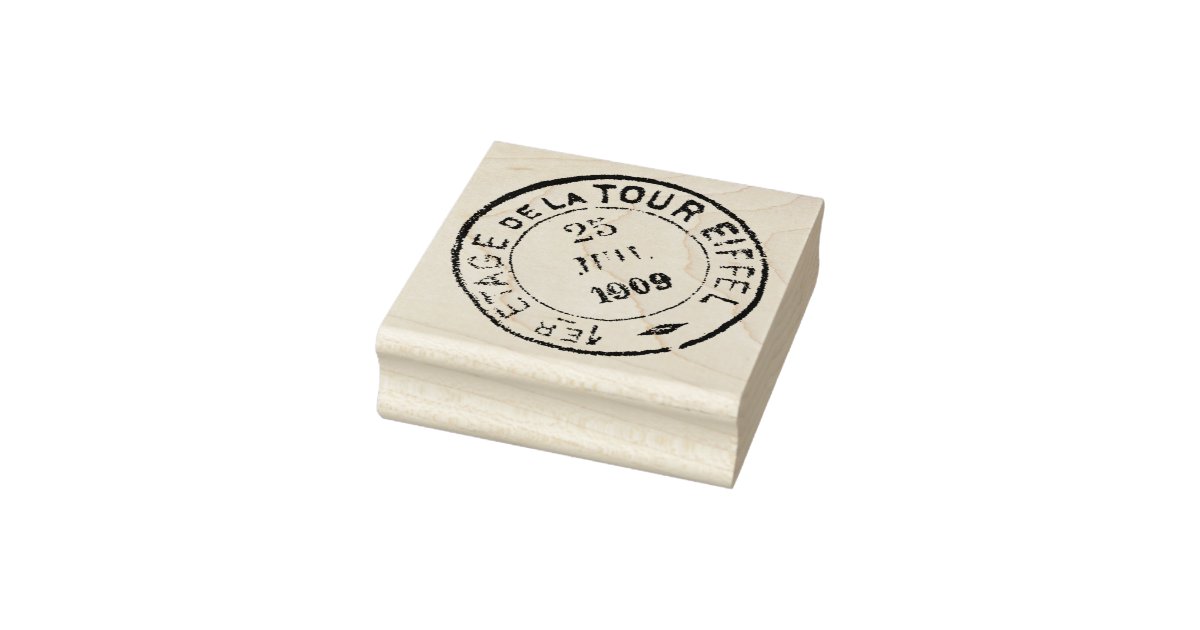 Tampons Encreurs Timbre d'art en caoutchouc de la tour Eiffel 1909 ...