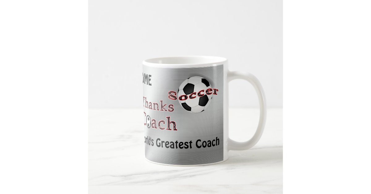 TASSE de Merci de cadeaux d'entraîneur du football | Zazzle.fr