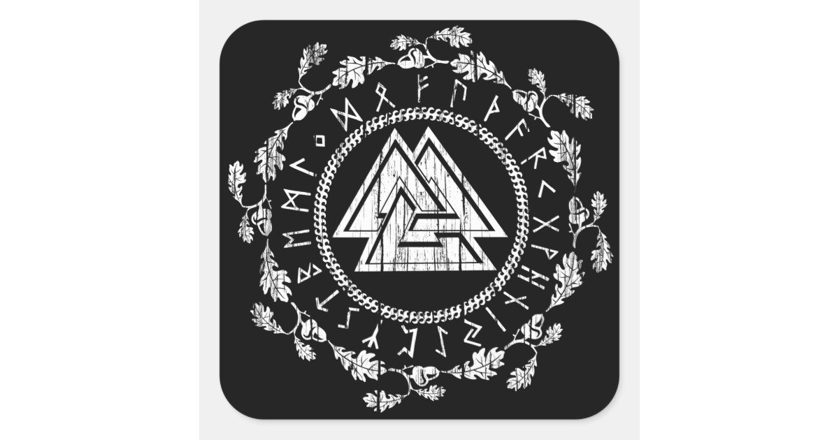 Valknut - Sticker Runes | Zazzle.fr