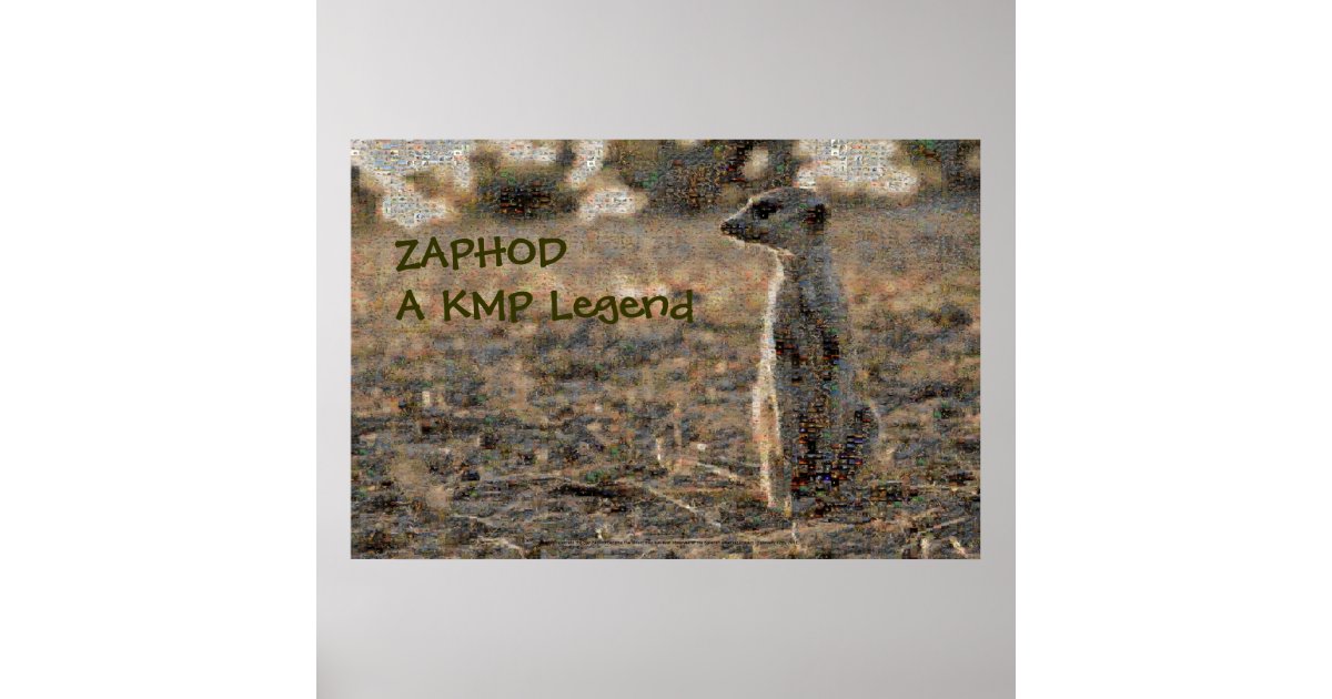 Zaphod - Une légende de KMP - Poster | Zazzle.fr